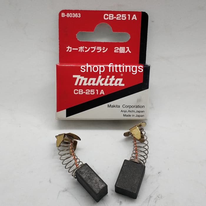 Jual Makita CB 251A Carbon brush CB251 A Sepul CB-251A Arang CB251A B-80363 | Shopee Indonesia