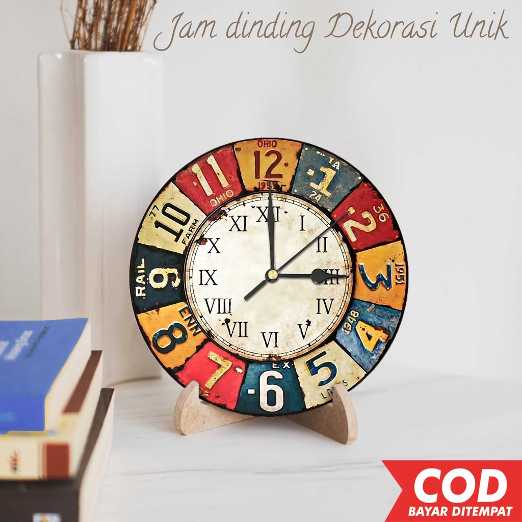 Jual Jam Meja Vintage Dekorasi Rumah Klasik / Hiasan Kamar Aesthetic ...