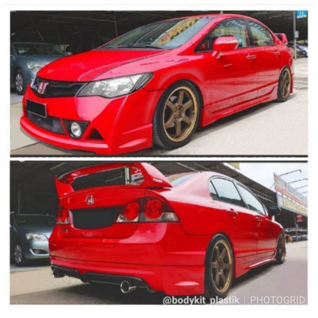 Jual Bodykit honda civic fd mugen rr bahan duraflex, kondisi tanpa warna PNP dan berkualitas ...