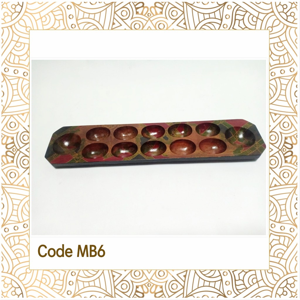 Jual Dakon kayu Mahoni motif Batik lubang 5 | Shopee Indonesia