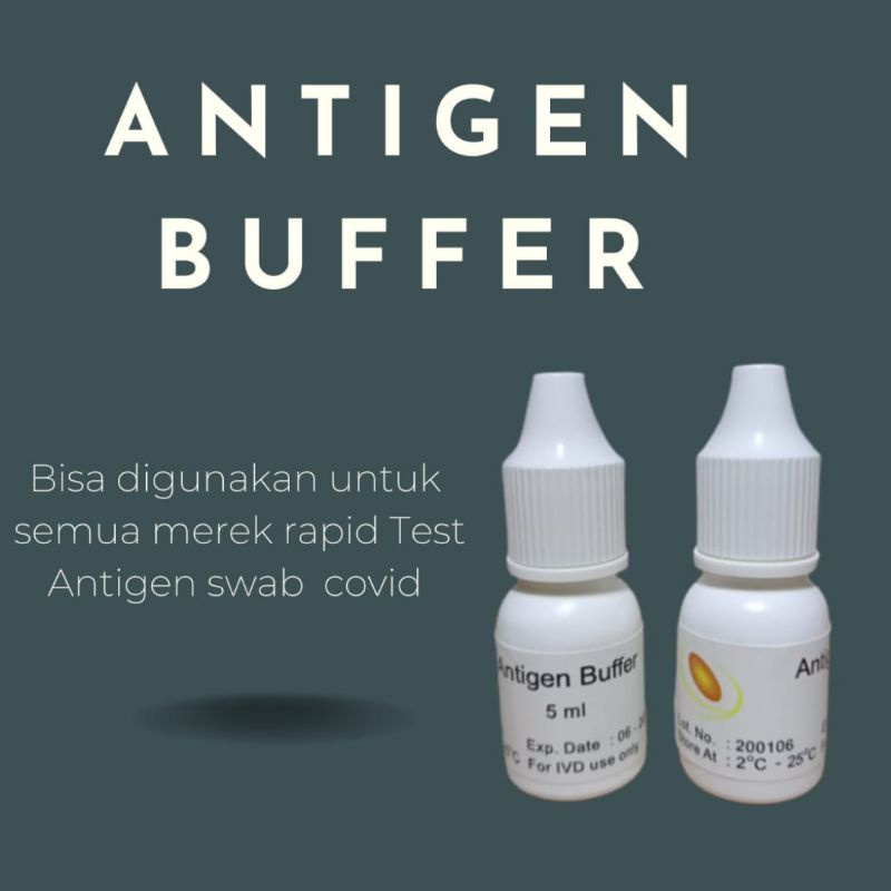 Jual Cairan antigen Buffer 5ml dan 10ml - Liquid Buffer antigen ...