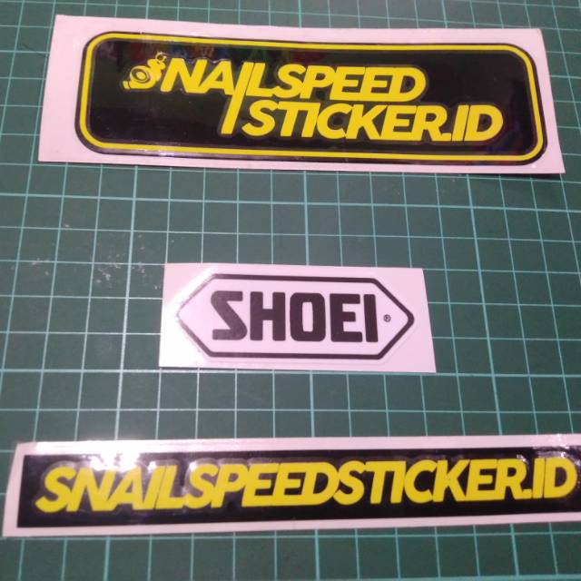 Jual Sticker printing helmet logo shoei 7cm | Shopee Indonesia