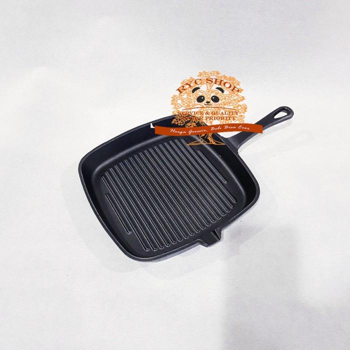 Jual Griller Grill Pan / Iron Cast Grill Kotak 23Cm Besi Cor Super ...