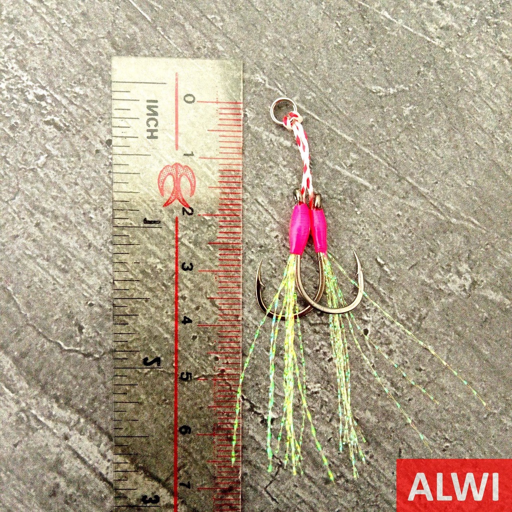 Jual ALWI Micro Assist DOUBLE HOOKS Resin VM 7gr -20gr | Shopee Indonesia