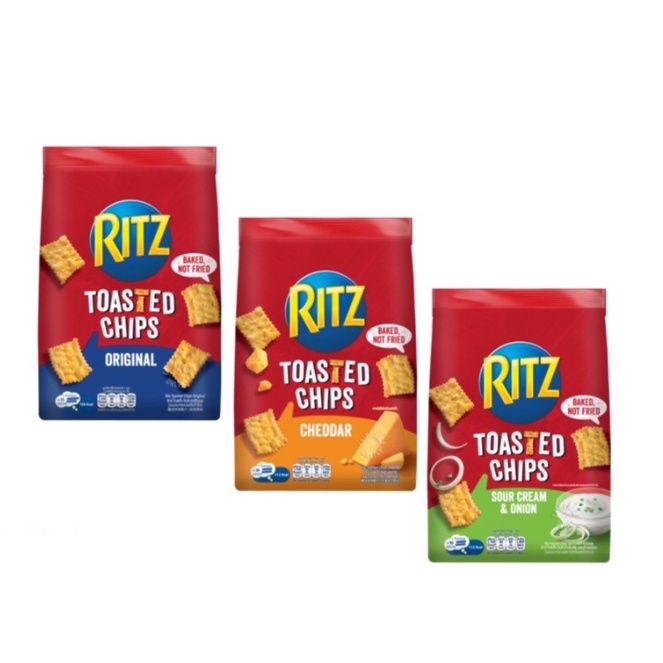 Jual RITZ Toasted Cracker Chips Oven Baked Roti Biskuit Impor 229gr ...