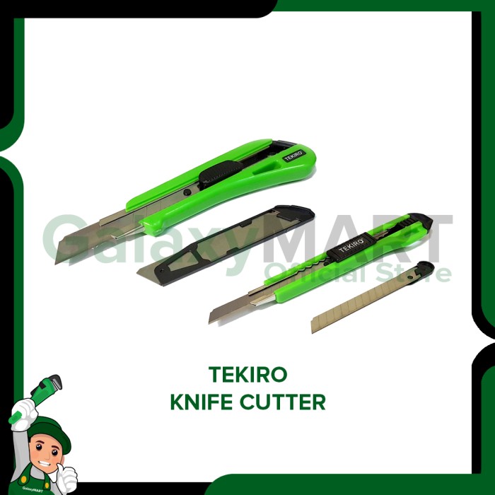 Jual TEKIRO Knife Cutter / Pisau Cutter Kecil 9 MM / Cutter Besar 18 MM ...