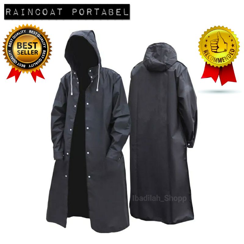 Jual Jas Hujan Portable Raincoat Poncho with Hood - 369 / Model Jubah ...