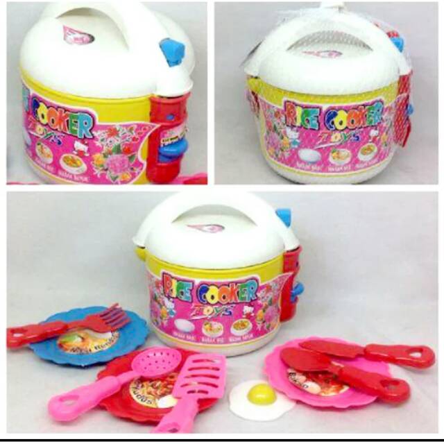 Jual Rice Cooker Toys Mainan Masak Nasi Magic Com Set | Shopee Indonesia