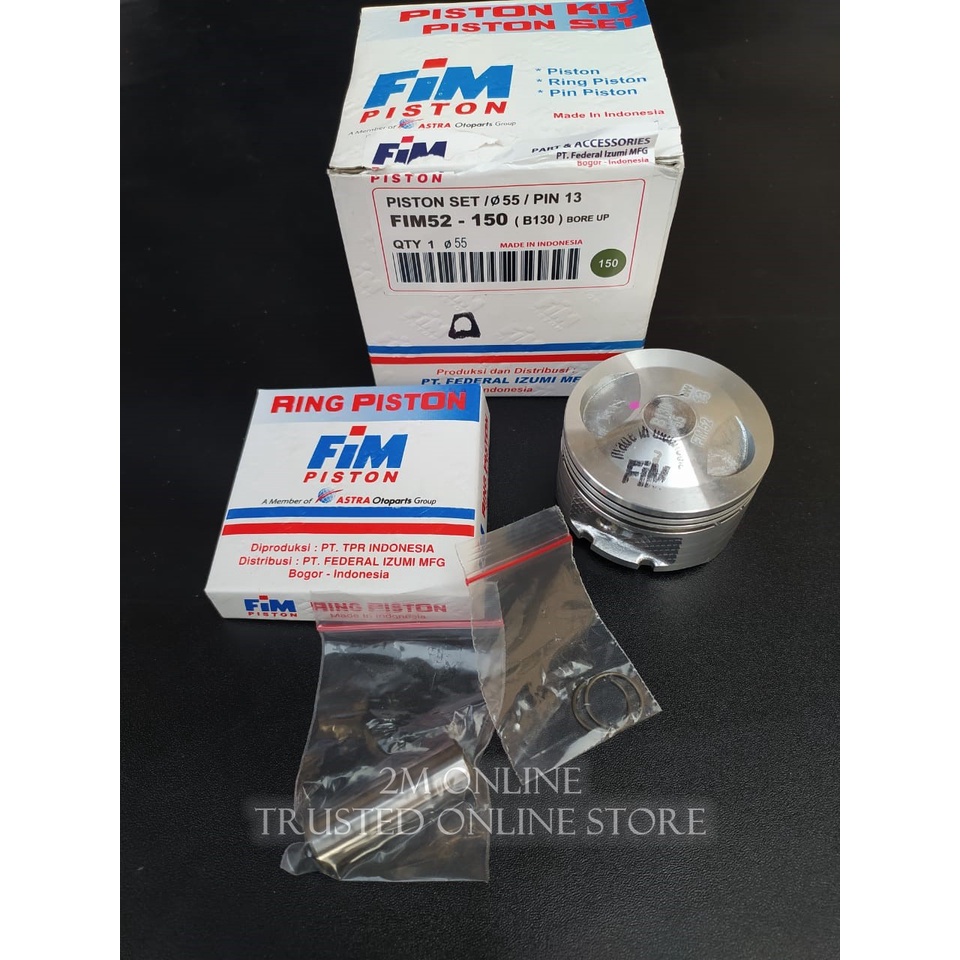 Jual Mdr Piston Kit Bore Up Vario Beat Scoopy Dim 55 Pen 13 OS 150 ...