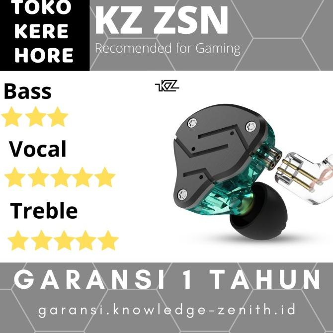 Jual PROMO Knowledge Zenith KZ ZSN - In Ear Earphone - HYBRID Dual ...