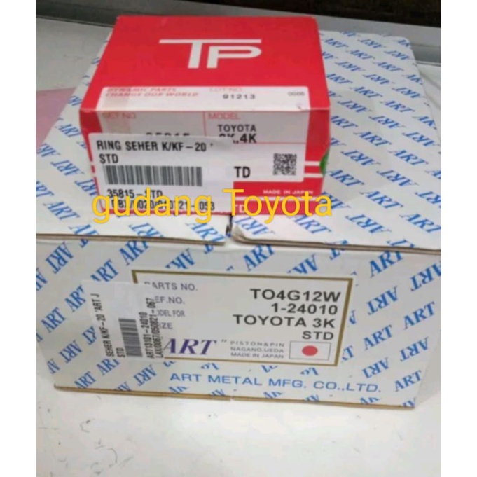 Jual PISTON DAN RING PISTON STD 3K 4K COROLLA KE20 KE30 KE70 DX KIJANG ...
