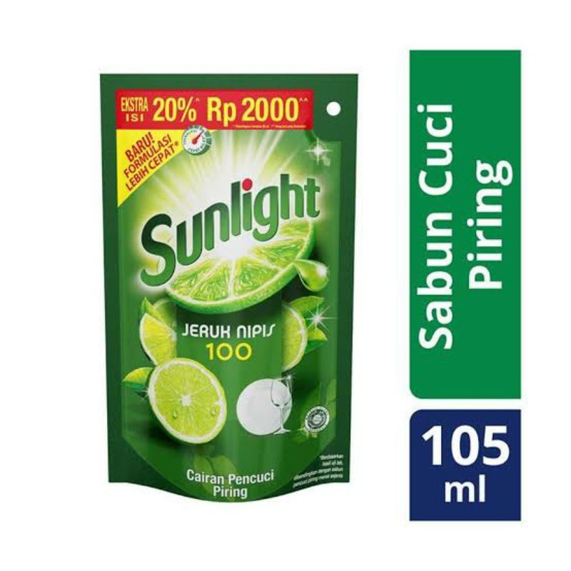 Jual Sunlight Lime Pouch 125ml, 210ml, 435ml / Sunlight | Shopee Indonesia