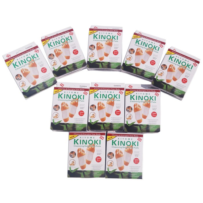 Jual Paket 10 Set Kinoki Foot Patch - Putih (Koyo Detox) | Shopee Indonesia