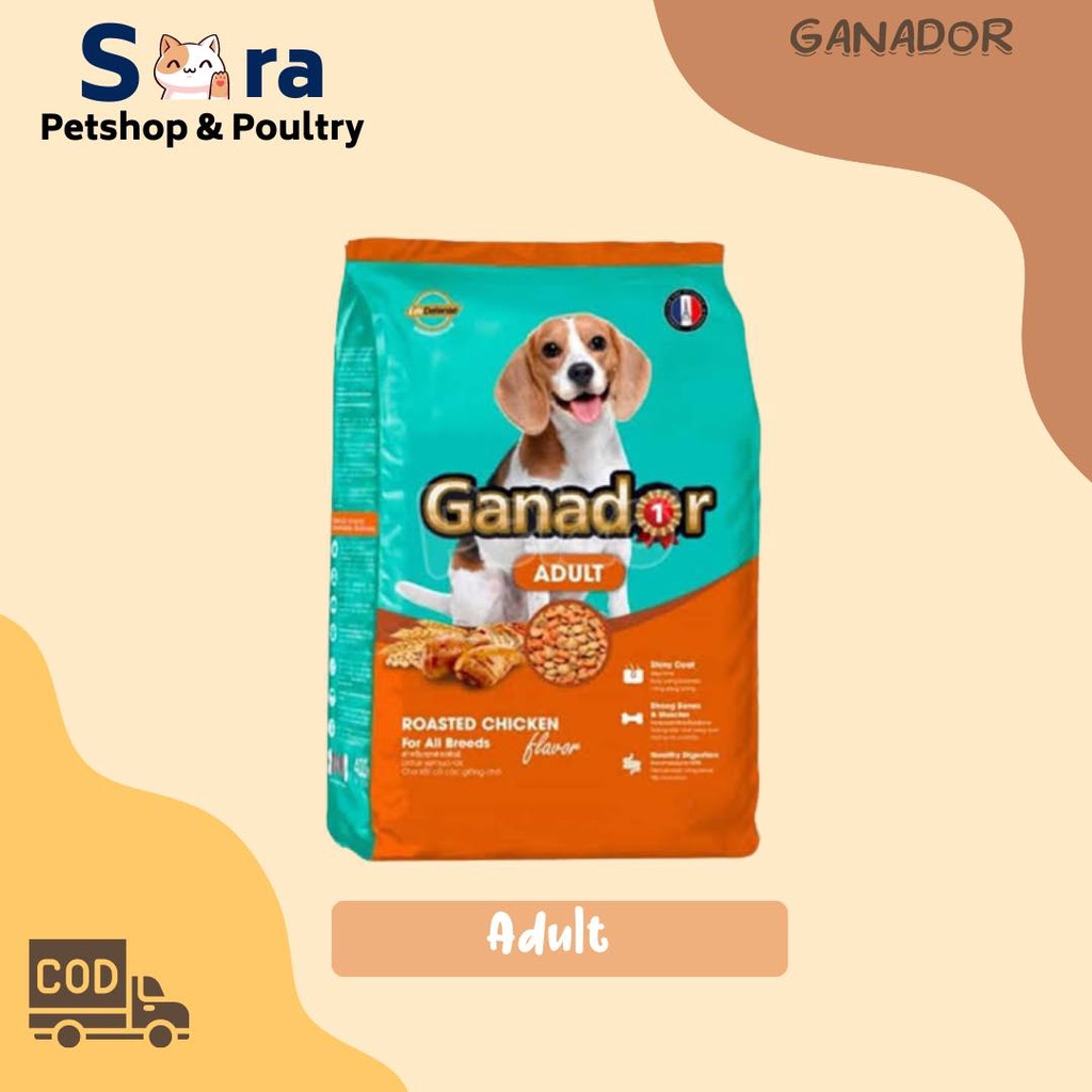 Jual GANADOR ADULT ROASTED CHICKEN DOG FOOD / GANADOR PAKAN ANJING ...