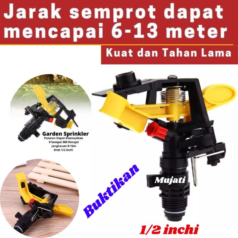 Jual Sprinkler Pertanian Taman Impact Sprayer Pertanian Taman Kebun 1/2 ...