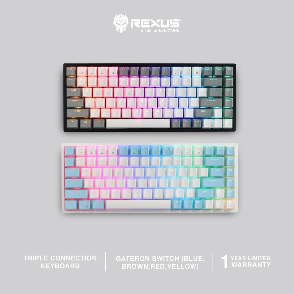 Jual Rexus Daxa M84 Pro Mechanical Keyboard Gaming Series | Shopee ...