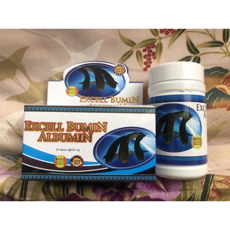 Jual excel Bumin Albumin kapsul extrak ikan kutuk gabus | Shopee Indonesia