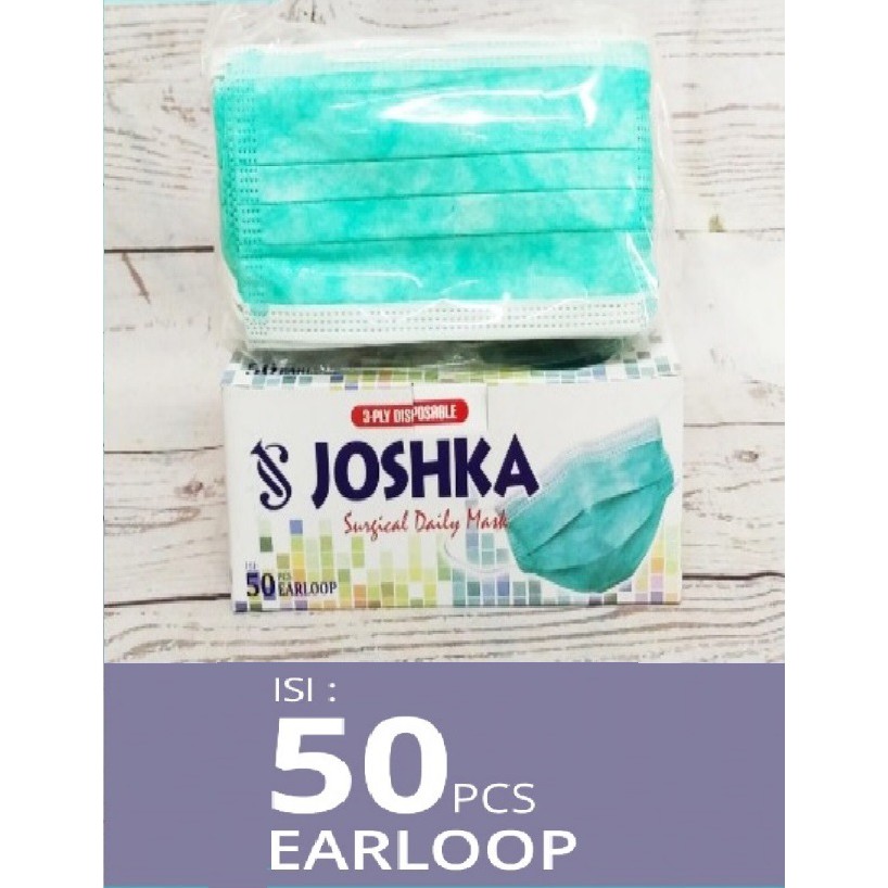 Jual MASKER MEDIS 3 PLY JOSHKA Model Earloop & Hijab IZIN KEMENKES ...