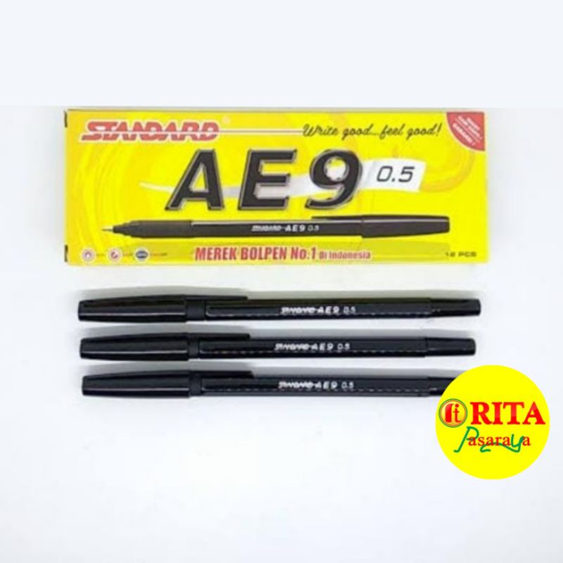Jual Standard Ballpoint AE9 0,5 12 Pcs | Shopee Indonesia
