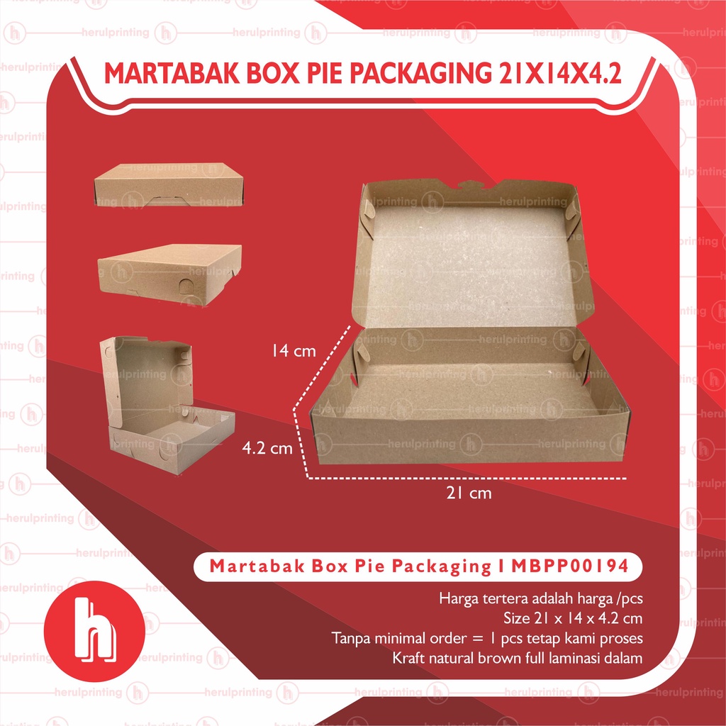 Jual Martabak Box Pie Packaging I MBPP00194 | Shopee Indonesia