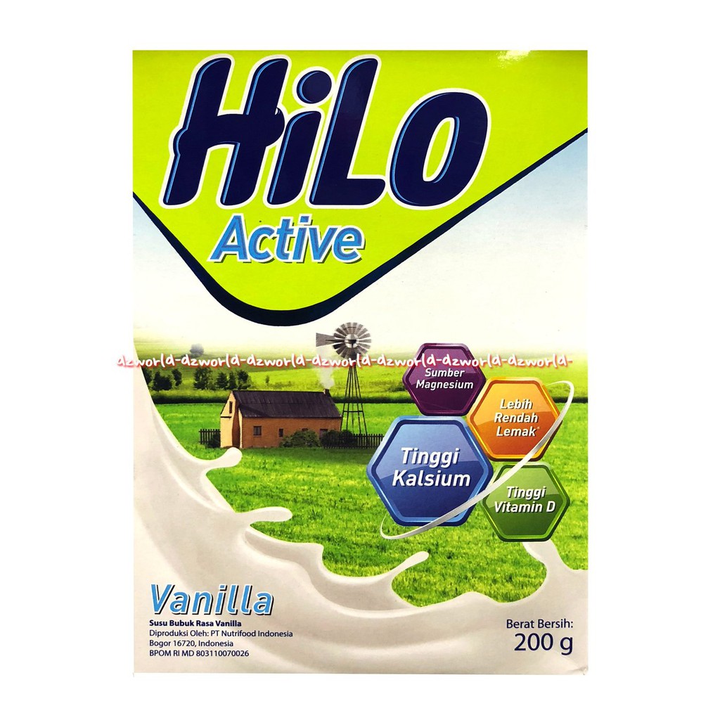 Jual HILO ACTIVE VANILLA 200G | Shopee Indonesia