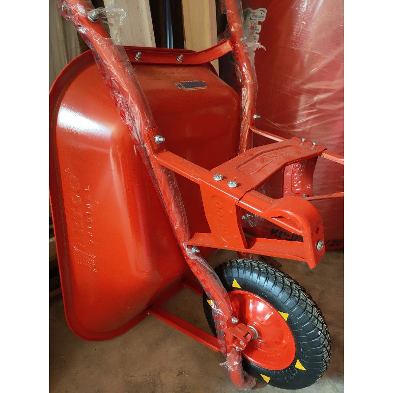 Jual gerobak artco asli gerobak merah azza / gerobak sorong bangunan ...