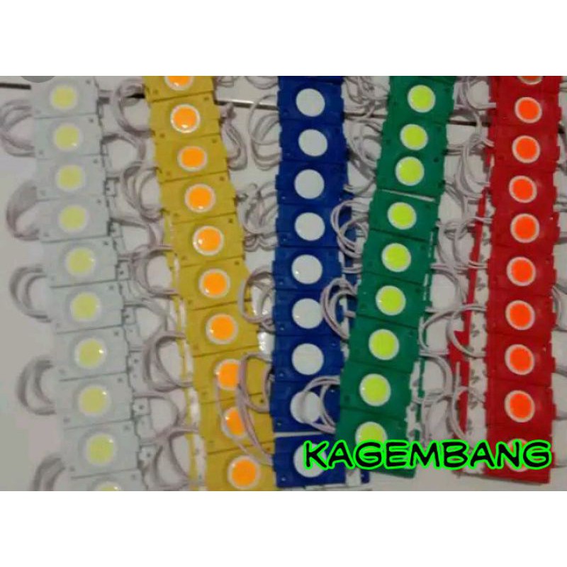 Jual lampu led modul cob 2,4w 1mata tipe 4026 24volt warna biru ...