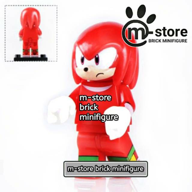 Jual brick sonic the hedgehog knuckles nakkurusu mini toy figure ...