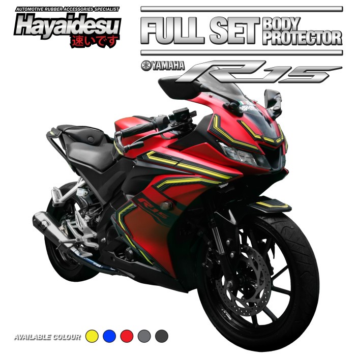 Jual VR27 Hayaidesu Body Protector Yamaha R15 V3 Full Set Cover ...