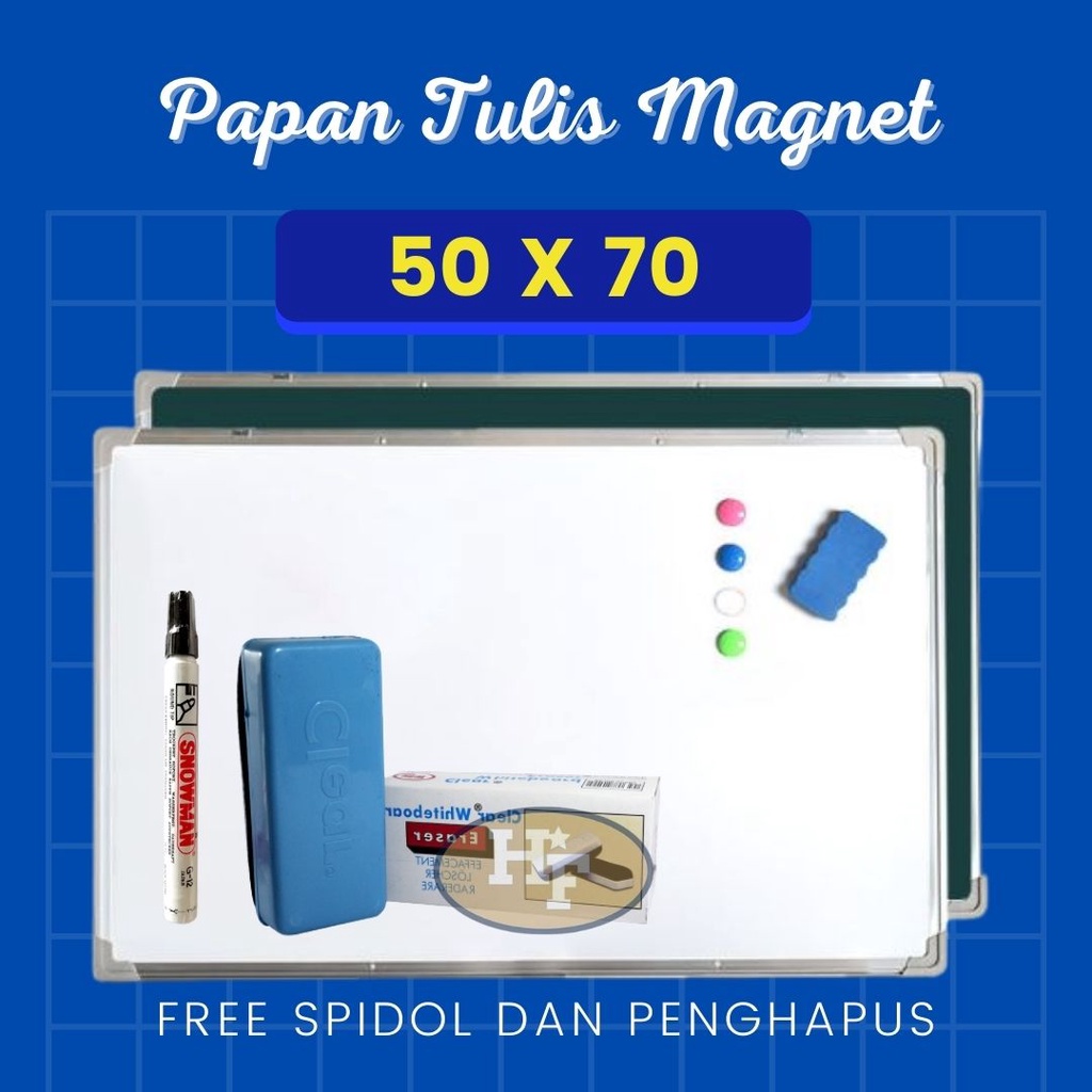 Jual Papan Tulis Magnet (50X70)/Papan Magnet/Papan Tulis Anak Magnetic ...