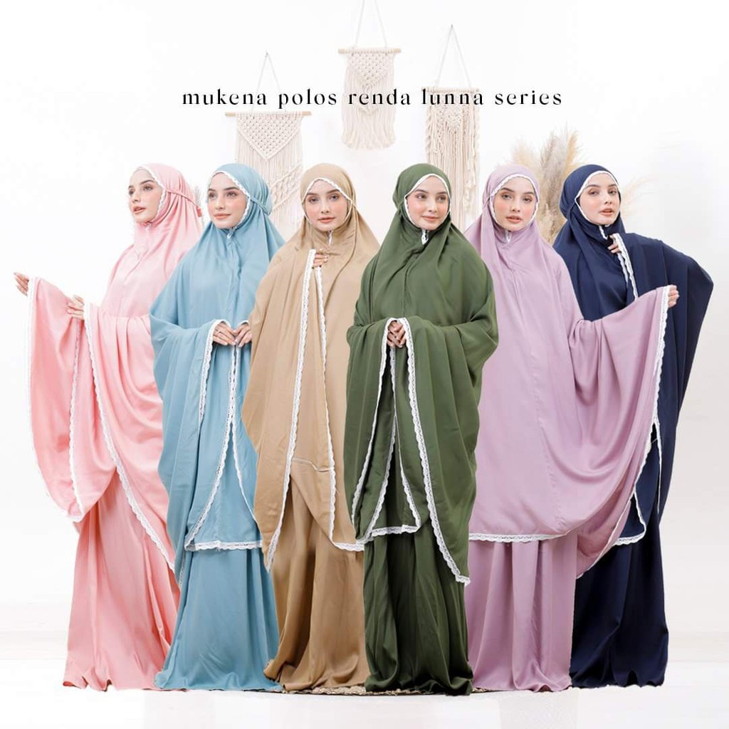 Jual Mukena dewasa terbaru luna series | Shopee Indonesia