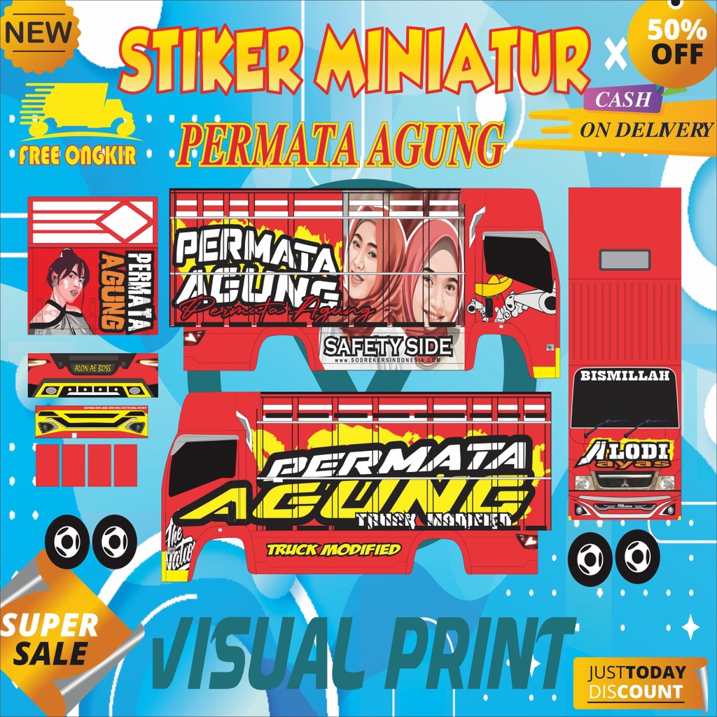 Jual STIKER MINIATUR PERMATA AGUNG (TERMURAH COD) | Shopee Indonesia