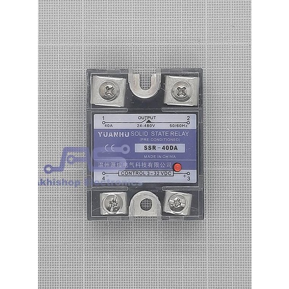 Jual YUANHU Solid State Relay SSR 25DA 40DA 60DA 80DA - 40DA | Shopee Indonesia