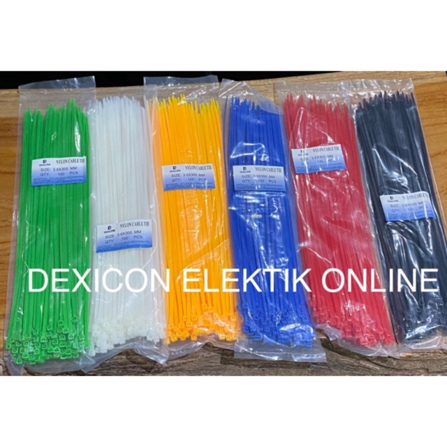Jual kabel ties 30 cm/cable ties/tali ties/lebar 3.6x300mm/ties grosir/kabel ties murah/kabel ...