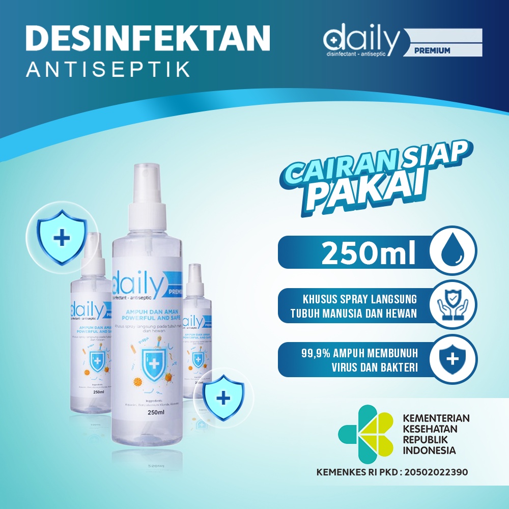 Jual Desinfektan Daily Premium Disinfectant Premium 250 ml Spray ...