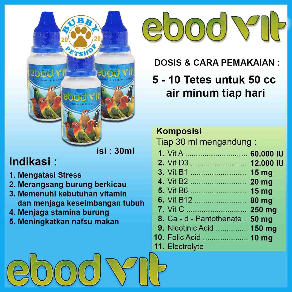 Jual Ebod Vit 30 ml | Shopee Indonesia