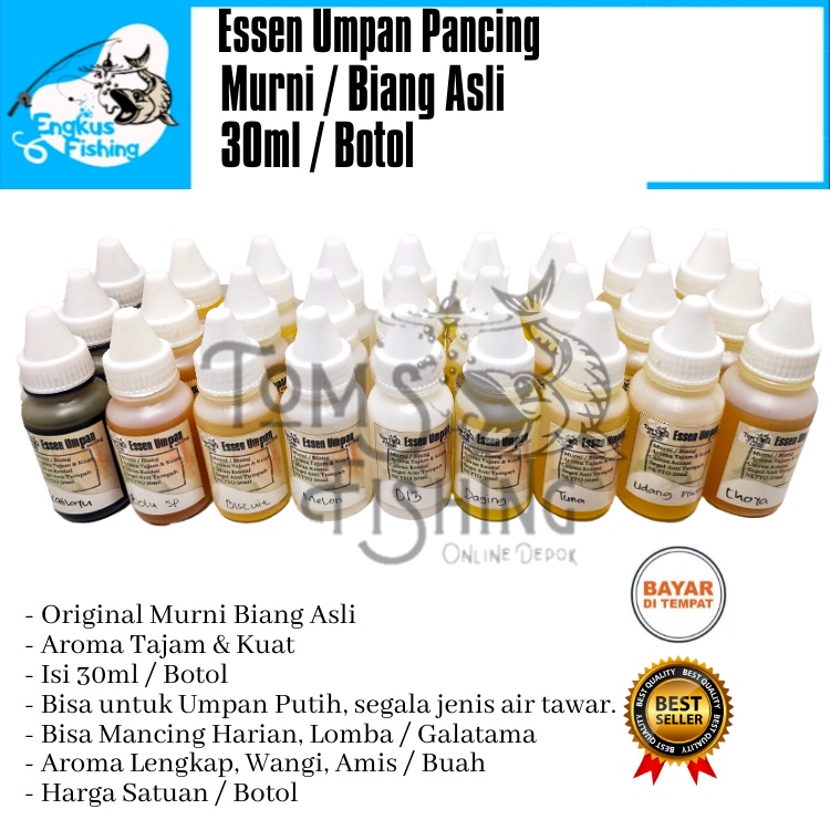Jual Essen Umpan Pancing Murni Biang Asli (10ml/30ml) Amis/Wangi Murah ...