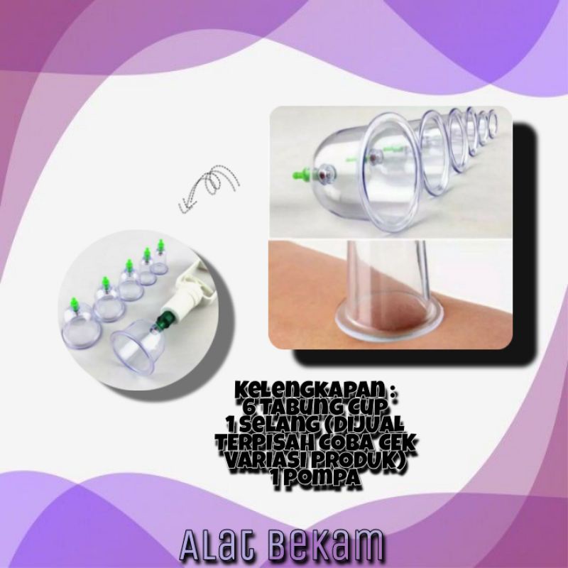 Jual Alat Bekam Kop Angin Pull Out A Vacuum Apparatus / Alat Bekam isi 6pcs | Shopee Indonesia