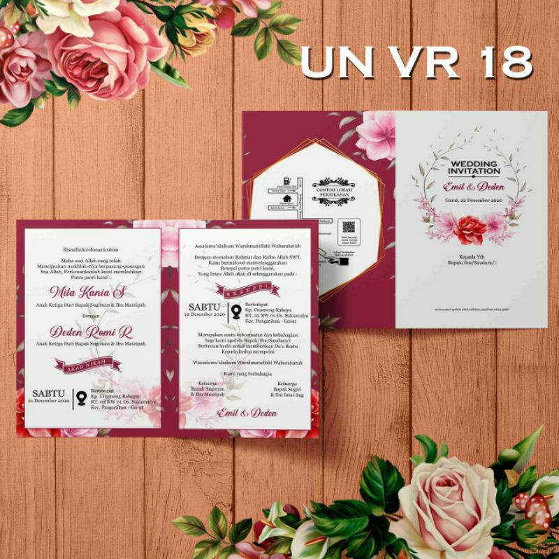 Jual Undangan Estetik Rustik Viral Murah Elegan | Shopee Indonesia