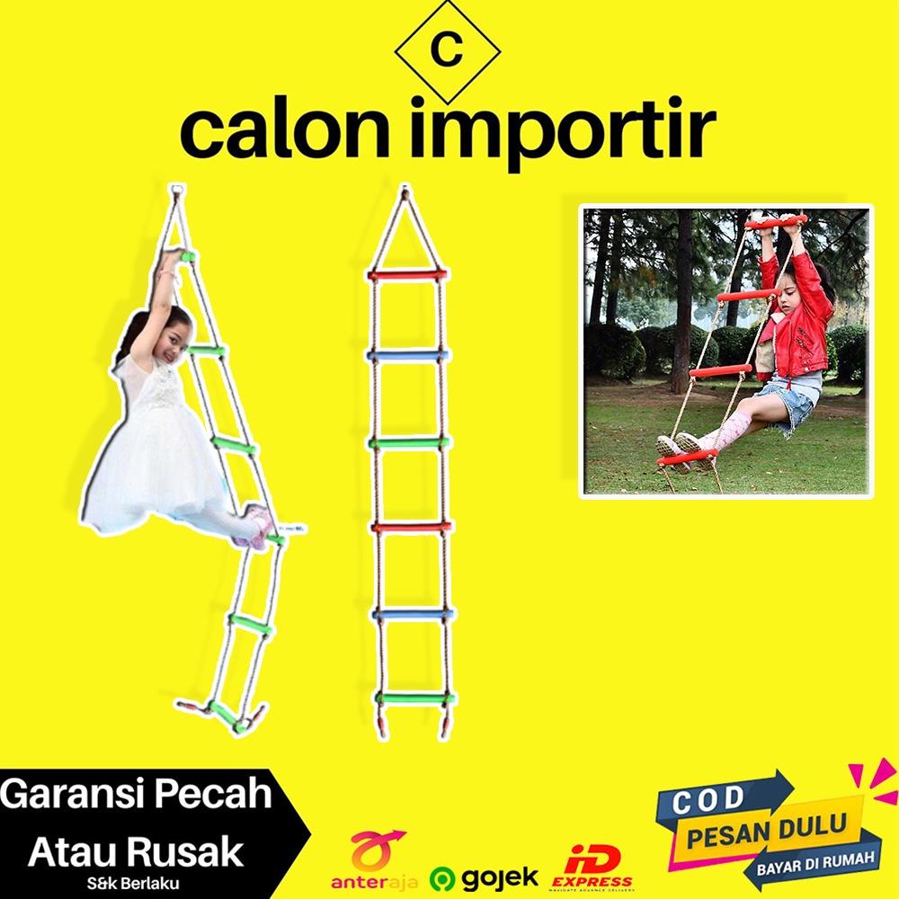 Jual Mainan Panjat Tangga Anak Climbing Ladder Tali Outdoor Playground ...