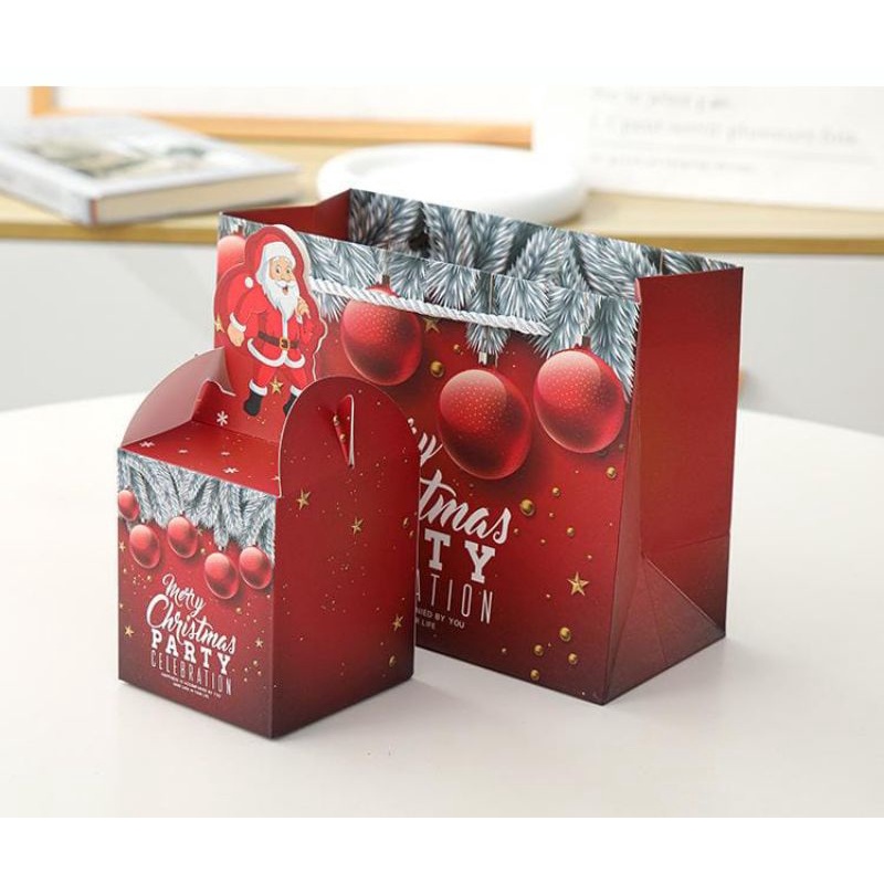 Jual KOTAK HADIAH NATAL GIFT BOX HADIAH SOUVERNIR NATAL DAN PAPERBAG ...