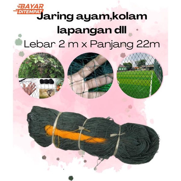 Jual 【 BISA COD 】Jaring Kandang Ayam Lebar 2 Meter / Jaring Serbaguna ...