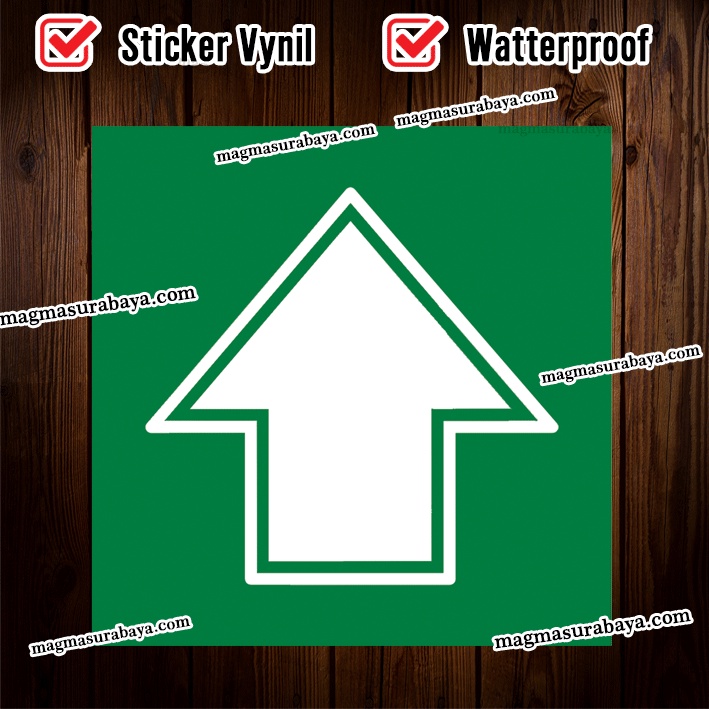 Jual Stiker Arah Panah Hijau - Sticker Penunjuk Arah - Label Panah ...
