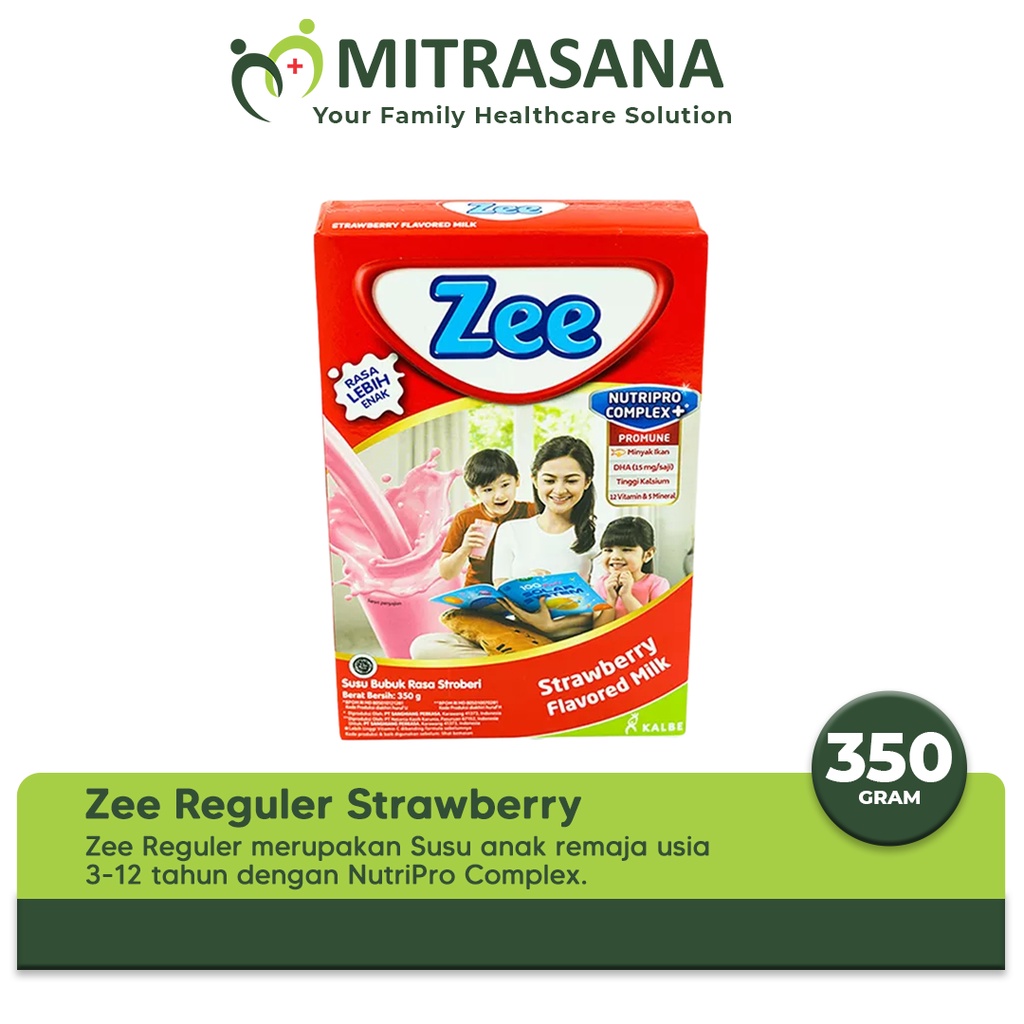 Jual Zee Regular Strawberry - Honey 350 Gr - Susu Untuk Pertumbuhan ...