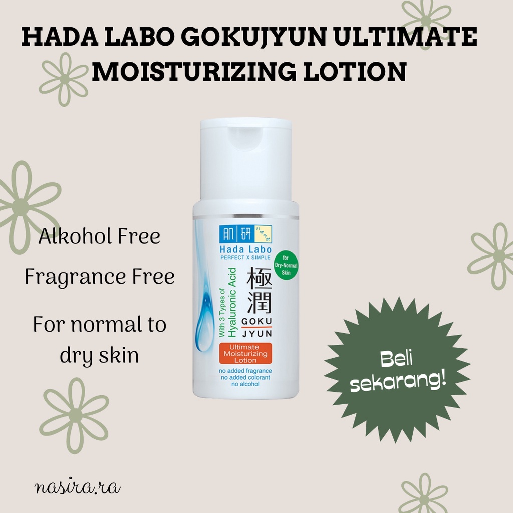 Jual HADA LABO GOKUJYUN ULTIMATE MOISTURIZING LOTION / HADALABO TONER ...