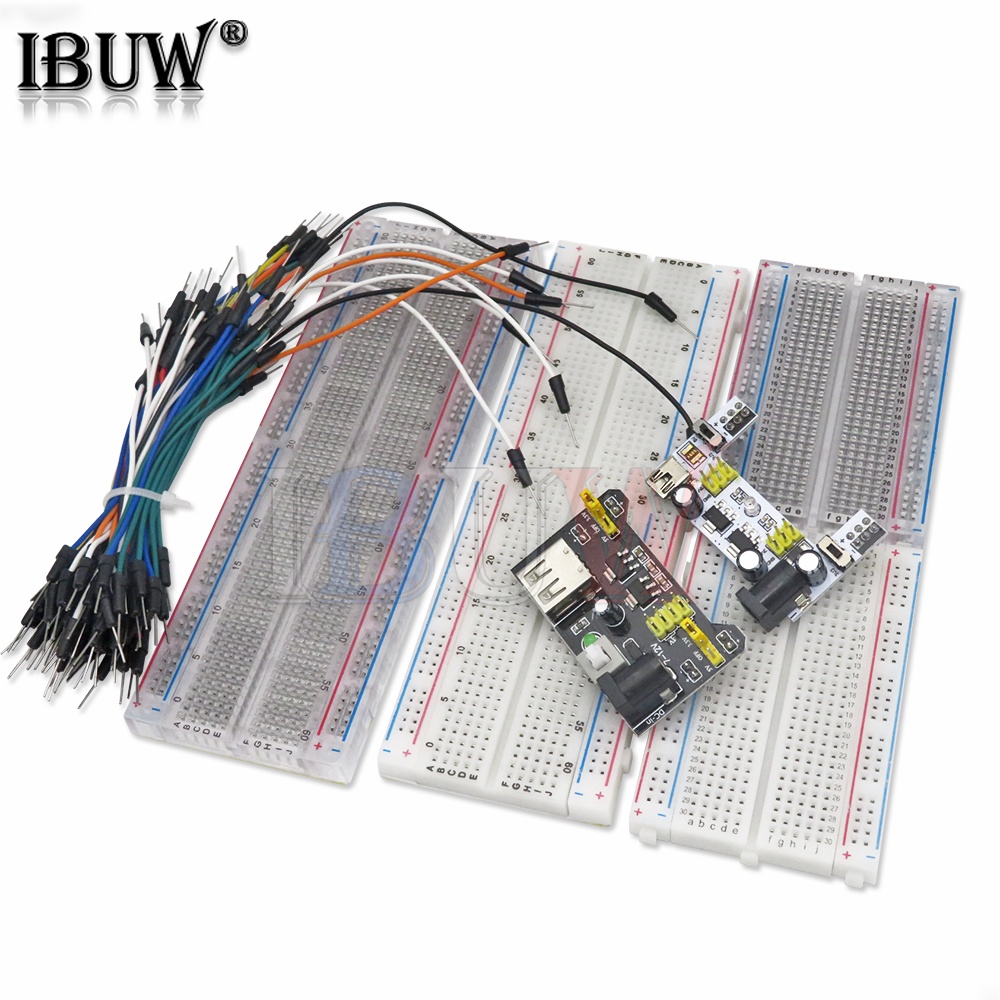 Jual 1pcs MB-102 MB102 Breadboard 830 /400Titik Solderless PCB Papan ...