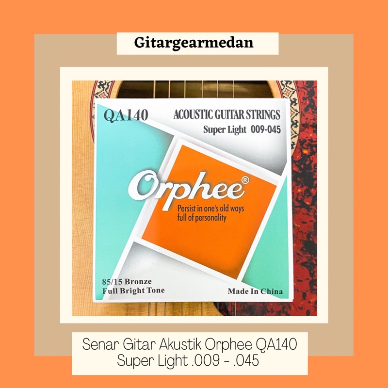 Jual TALI SENAR GITAR AKUSTIK ORPHEE QA140 1 SET UKURAN 0 09 ORIGINAL ...