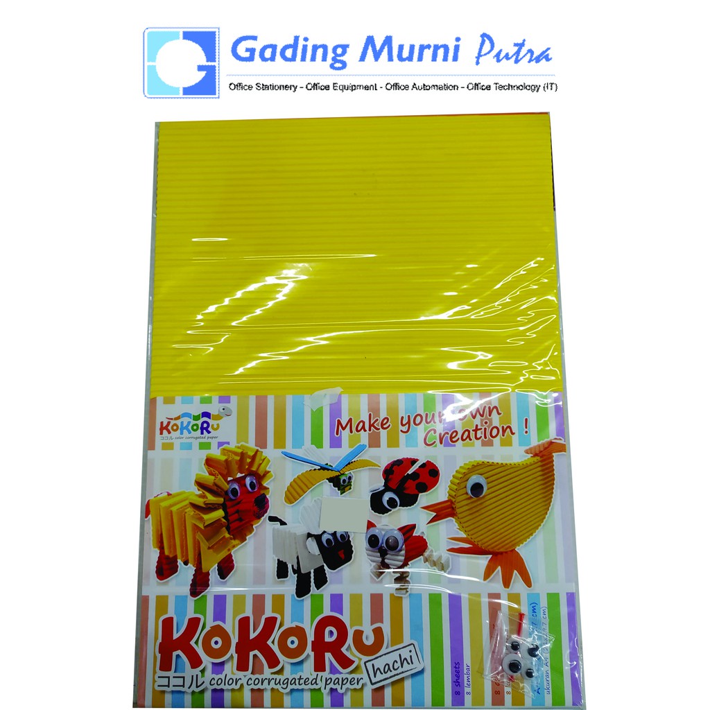 Jual Kertas Kokoru Paper Gelombang Corrugated Paper A4 Hachi | Shopee ...