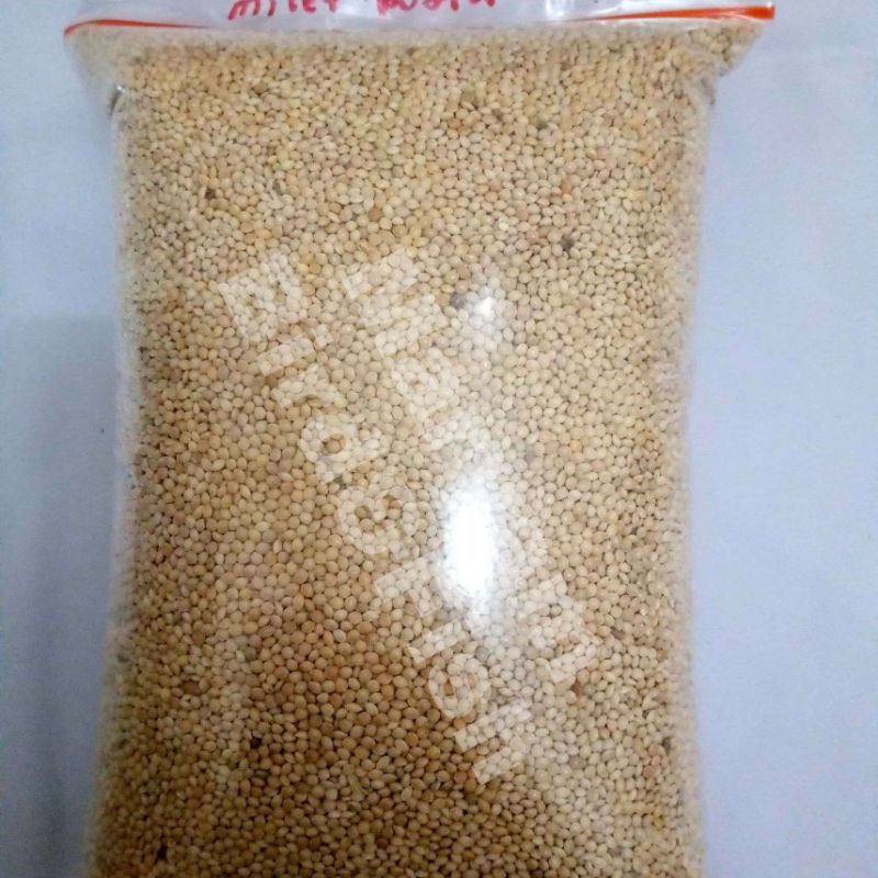 Jual PAKAN BURUNG LOVEBIRD KENARI PARKIT MILET PUTIH REPACK 1KG ...