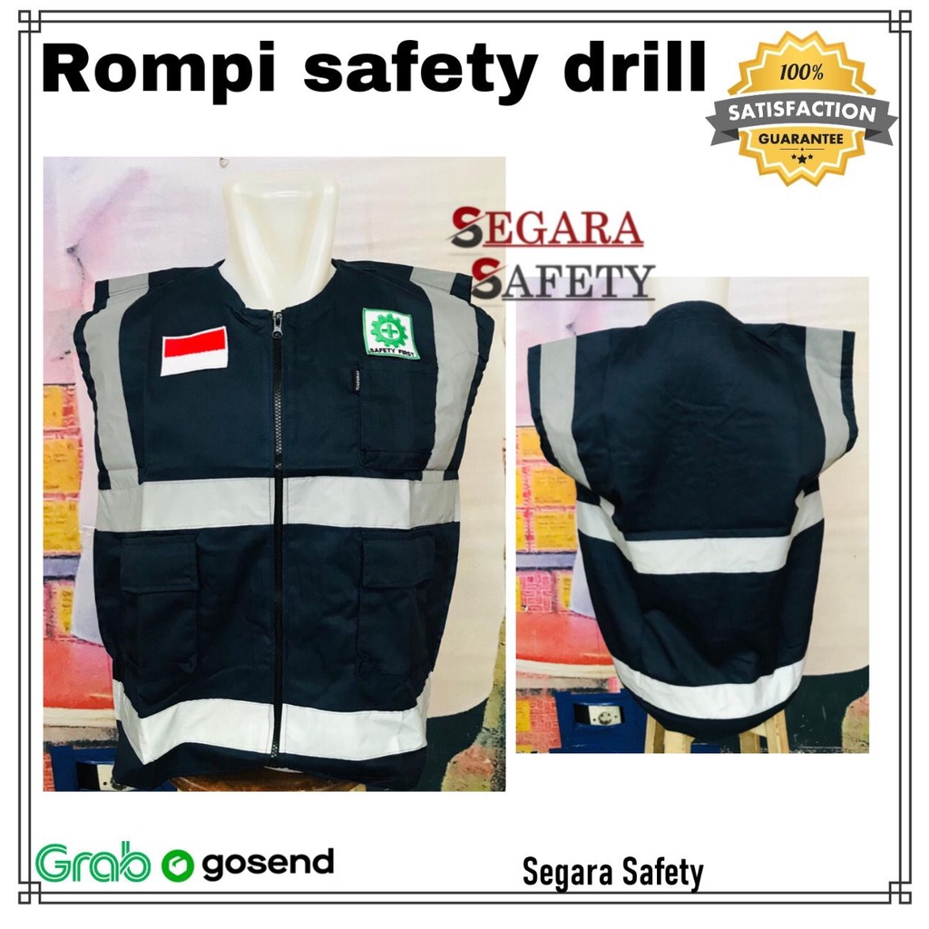 Jual Rompi safety proyek | Rompi safety drill / BISA COD | Shopee Indonesia